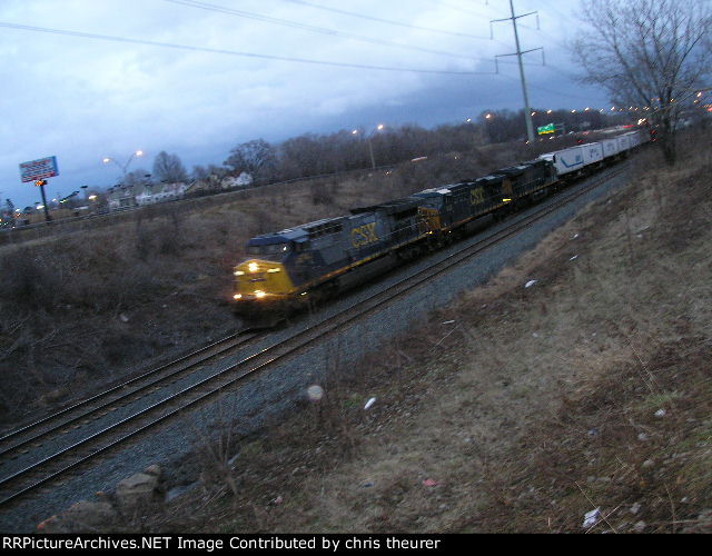 CSX at dusk